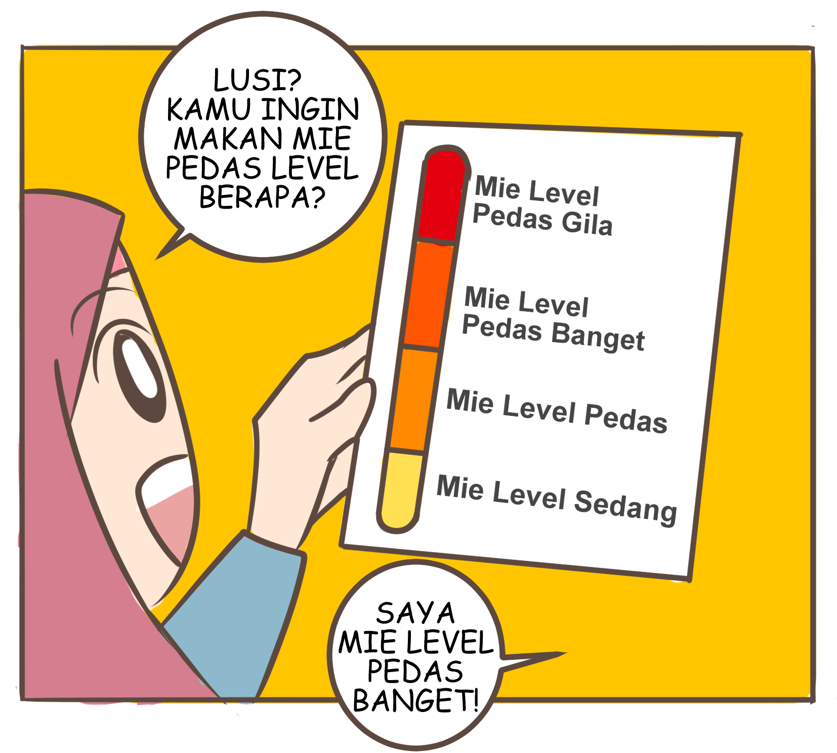 【Komiknya Ke-66】Makanan level pedas?（食べ物の辛さレベル） | ジャパネシア